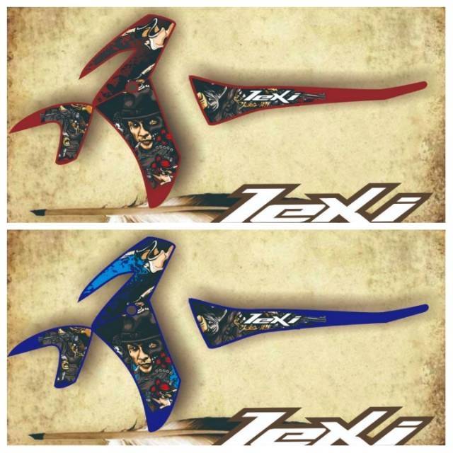 Jual Stiker Lexi Variasi Yamaha Sticker Striping Scotlite Skotlet Motor ...