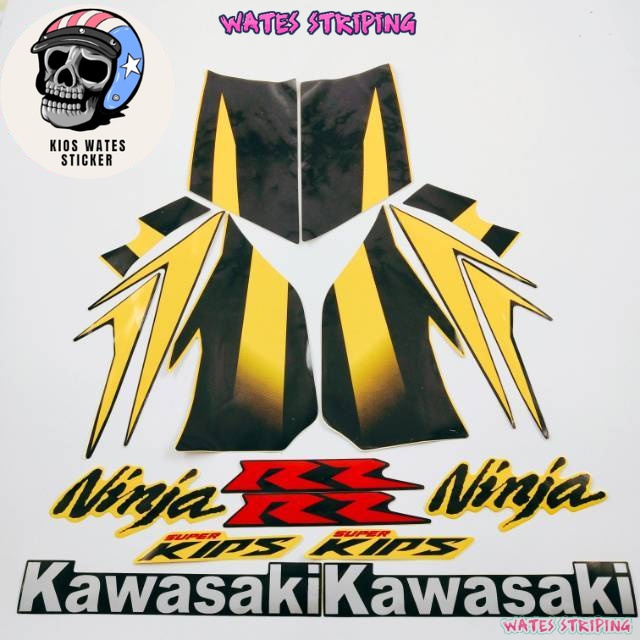 Jual Striping Decal Polet Sticker kawasaki ninja rr list body model ...