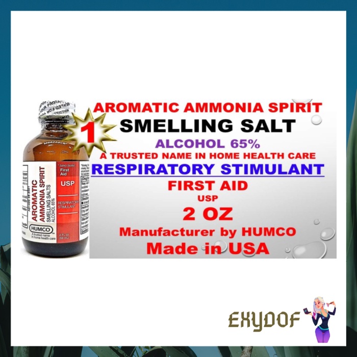 Jual HUMCO HUMCO AMMONIA SMELLING SALTS 2OZ SALTS EXCLUSIVE | Shopee ...