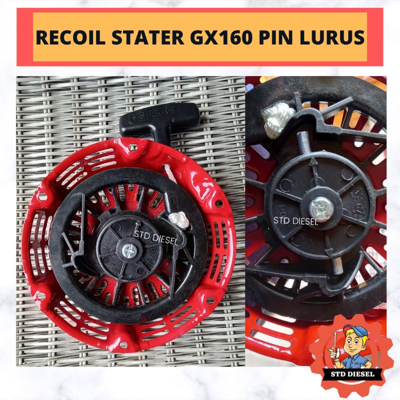 Jual RECOIL STATER GX160 GX200 MODEL HONDA PIN LURUS | Shopee Indonesia