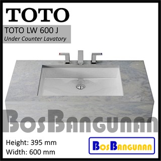 Jual Wastafel TOTO LW600J / Wastafel Bawah Meja TOTO LW 600 J Under ...