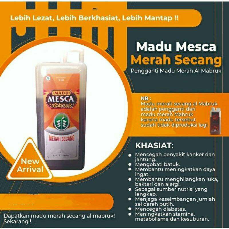 Jual Madu Mesca 1Kg Mabruuk Madu Merah Secang | Shopee Indonesia