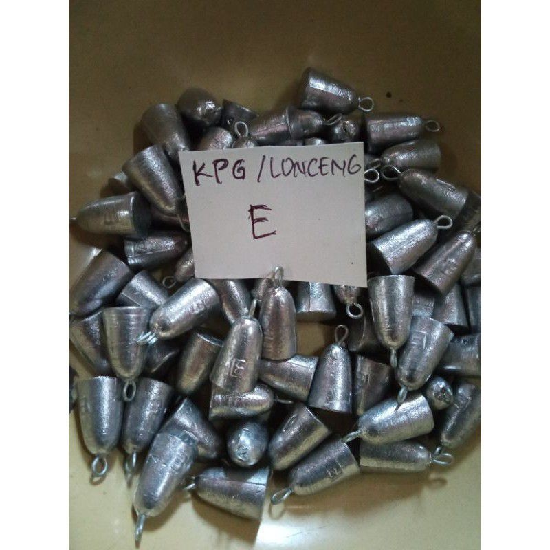 Jual Timah / timbel / pemberat pancing model Lonceng harga 1kg | Shopee ...