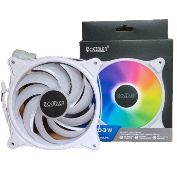 Jual PcCooler FX-120-3 White Edition Static Color RGB 120mm - Fan Case ...