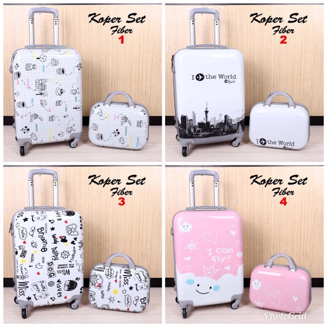 Jual Koper 2 in1 // koper 20 inci // tas travel | Shopee Indonesia