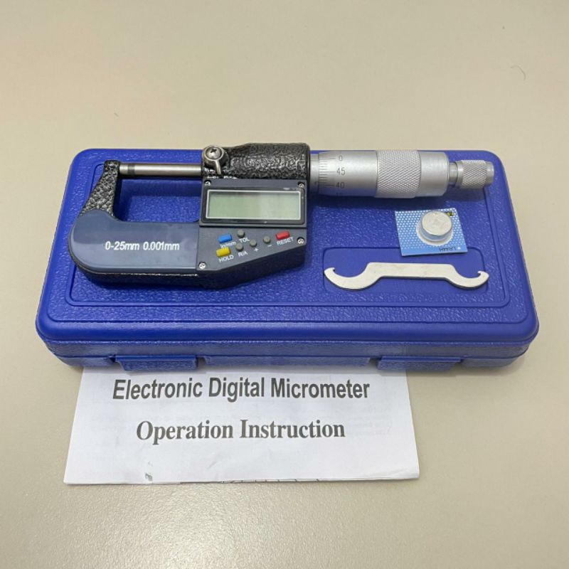 Jual Digital Micrometer 0.001mm 0-25mm Syntek Micro Meter Mikrometer ...