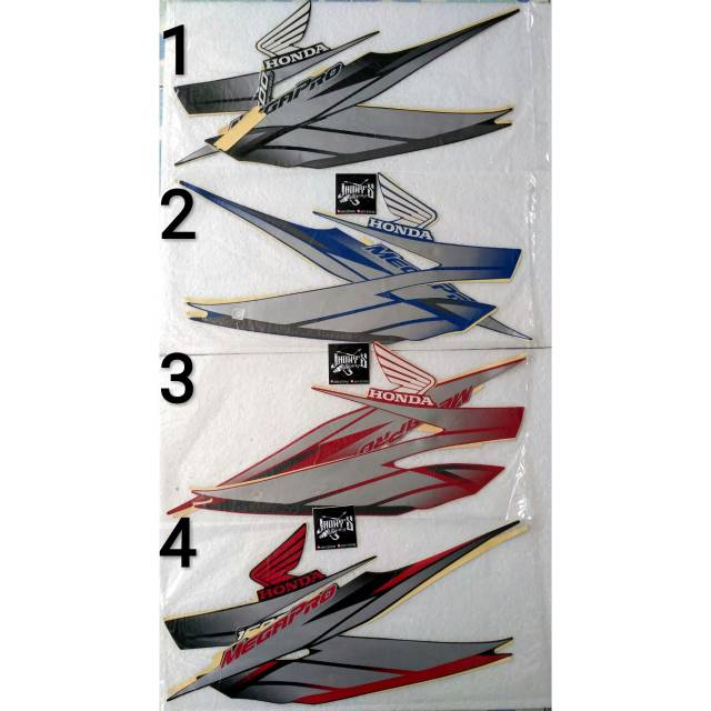 Jual STIKER STRIPING LIS BODY MOTOR HONDA MEGA PRO PRIMUS TAHUN 2007 ...