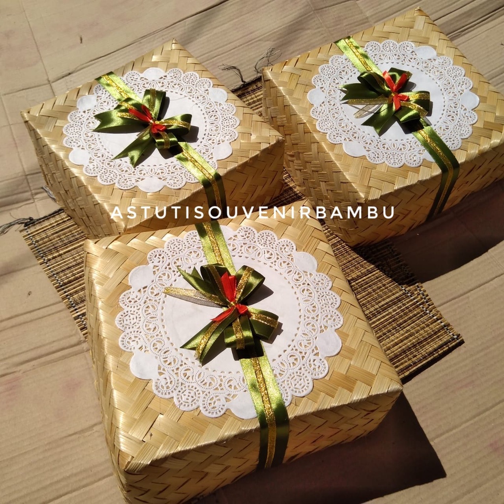 Jual BESEK 25 CM PITA /pipiti / besek nasi/hampers besek/ besek bambu ...