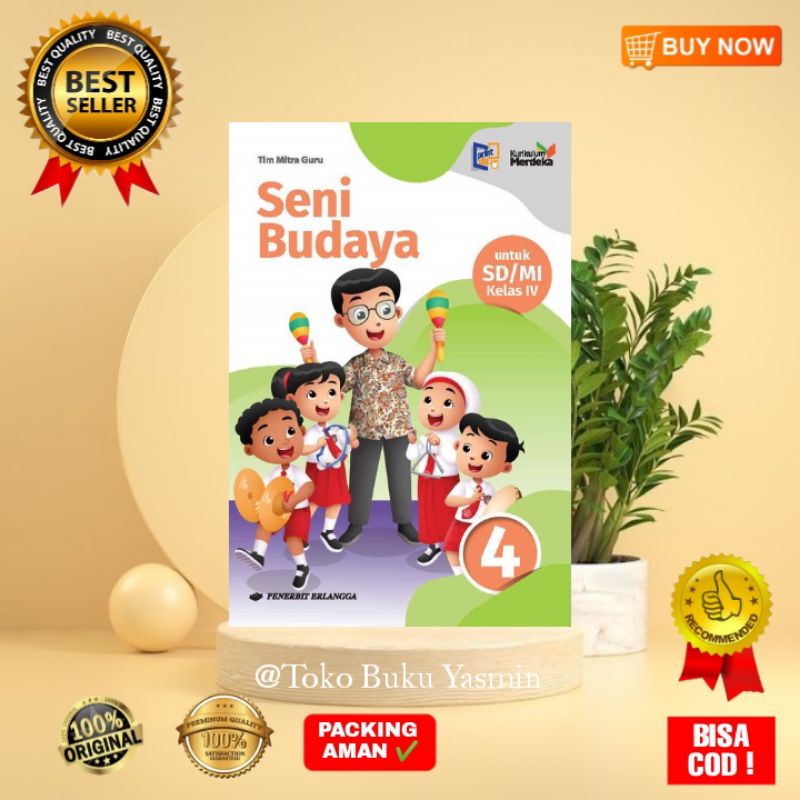 Jual Buku ESPS seni budaya kelas 4 SD/MI kurikulum merdeka erlangga | Shopee Indonesia