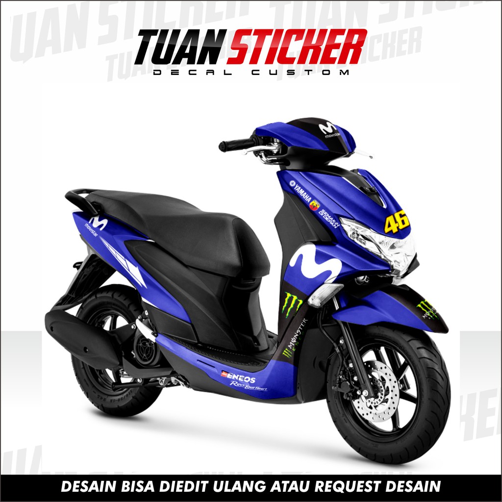 Jual Sticker Decal Freego, Sticker Yamaha freego, Striping Freego full ...