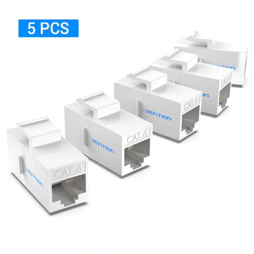 Jual Vention Modular Cat6 Cat5e Barel RJ45 Ethernet Extender Gigabit ...