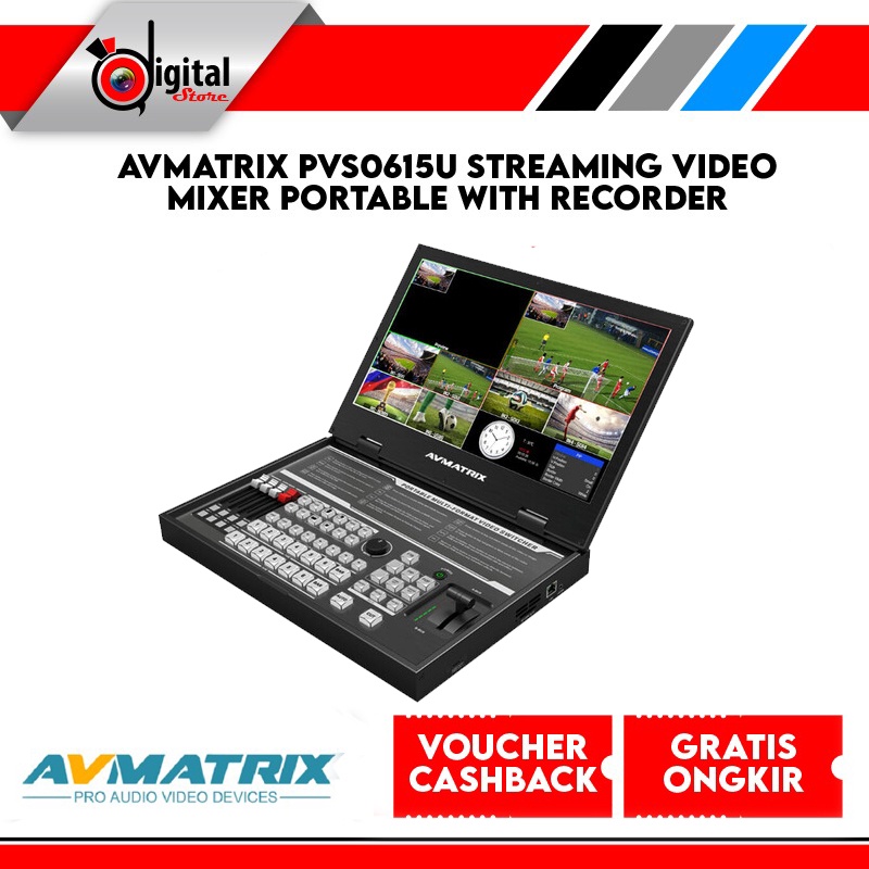 Jual AVMATRIX PVS0615U Streaming Video Mixer Portable with Recorder | Shopee Indonesia