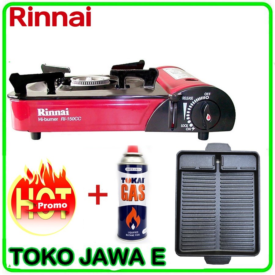 Jual KOMPOR PORTABLE RINNAI RI 150 CC+ Grill YAKINIKU GRILL BBQ Persegi ...