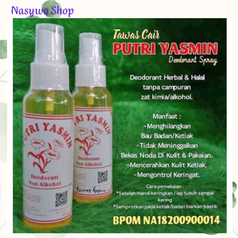 Jual Deodorant Spray Putri Yasmin isi 100ml | Shopee Indonesia