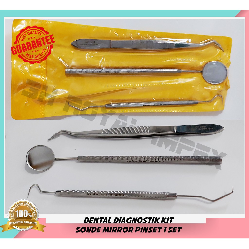 Jual Dental Basic instruments kit 3 pcs | Shopee Indonesia