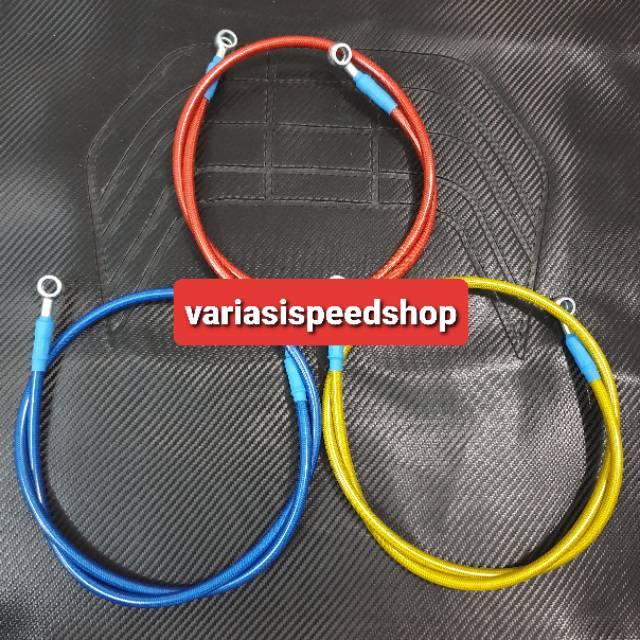 Jual Kabel Selang Rem Depan Carbon Karbon 90cm Model Tdr Universal All ...