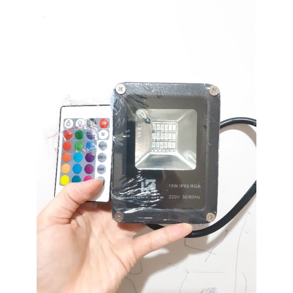 Jual RGB Putih Kap Lampu Sorot Led Taman 10 watt 10watt 20watt AC DC Floodlight | Shopee Indonesia