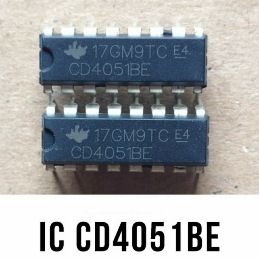Jual IC CD4051BE CMOS Single 8-channel Analog Multiplexer ...