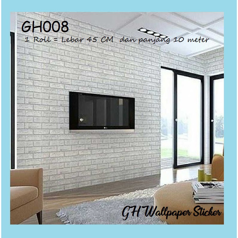 Jual Homedekor Stiker Wallpaper Walpaper Stiker Dinding Pvc Size 45cm x ...