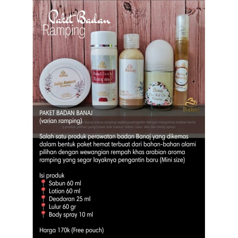Jual PAKET BADAN BANAJ (varian ramping) | Shopee Indonesia