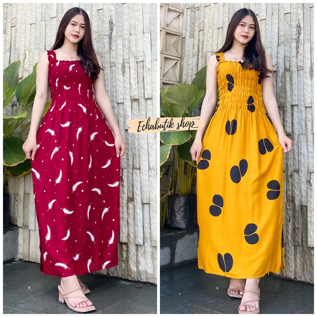 Jual DASTER/DRES KERUT SMOKE PANJANG COFFE | Shopee Indonesia