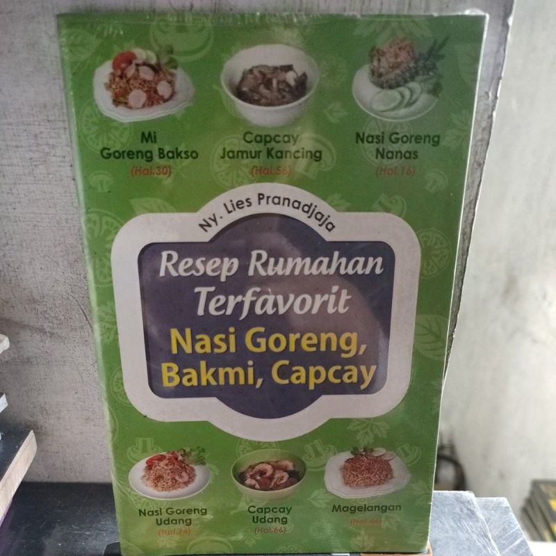 Jual resep rumahan terfavorit nasi goreng, bakmi, capcay. v63 | Shopee ...