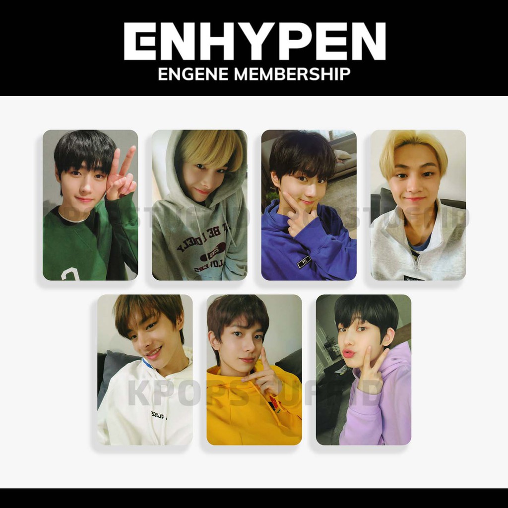 Jual ENHYPEN Photocard Engene Membership Kit A Unofficial | Heeseung ...