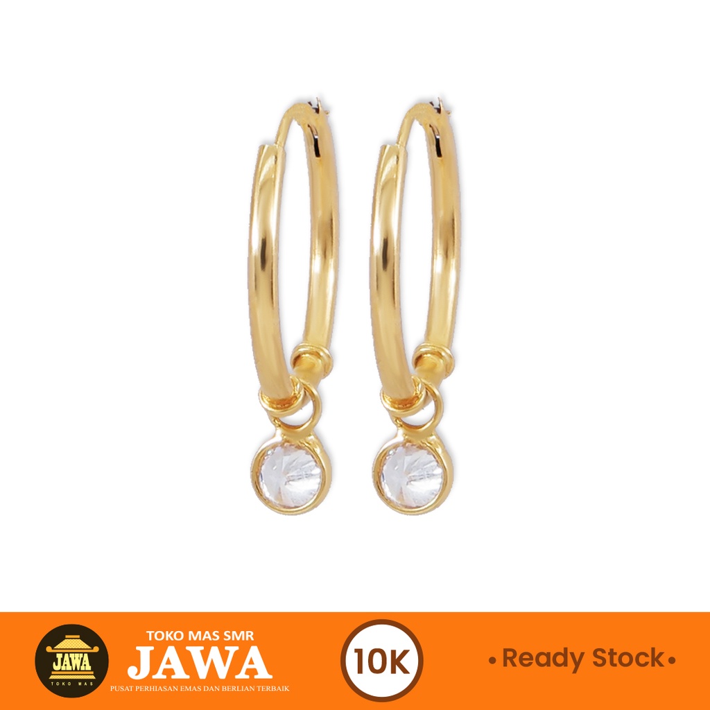 Jual Anting Emas Jipsi Batu Kadar 10 Karat Toko Mas Jawa | Shopee Indonesia