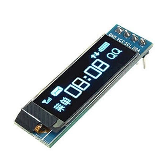 Jual Modul Display OLED LCD 0.91" inch 128x32 Serial I2C Arduino BLue ...