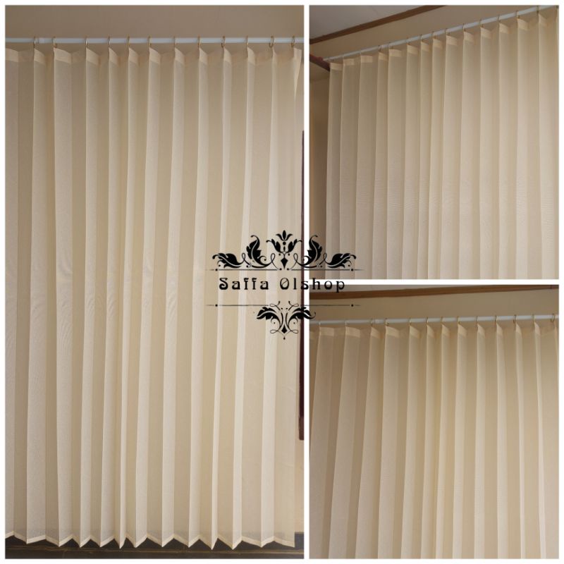 Jual Vitrase Gorden Polos Vitrase Gorden Siang Vitrase Transparan Motif ...