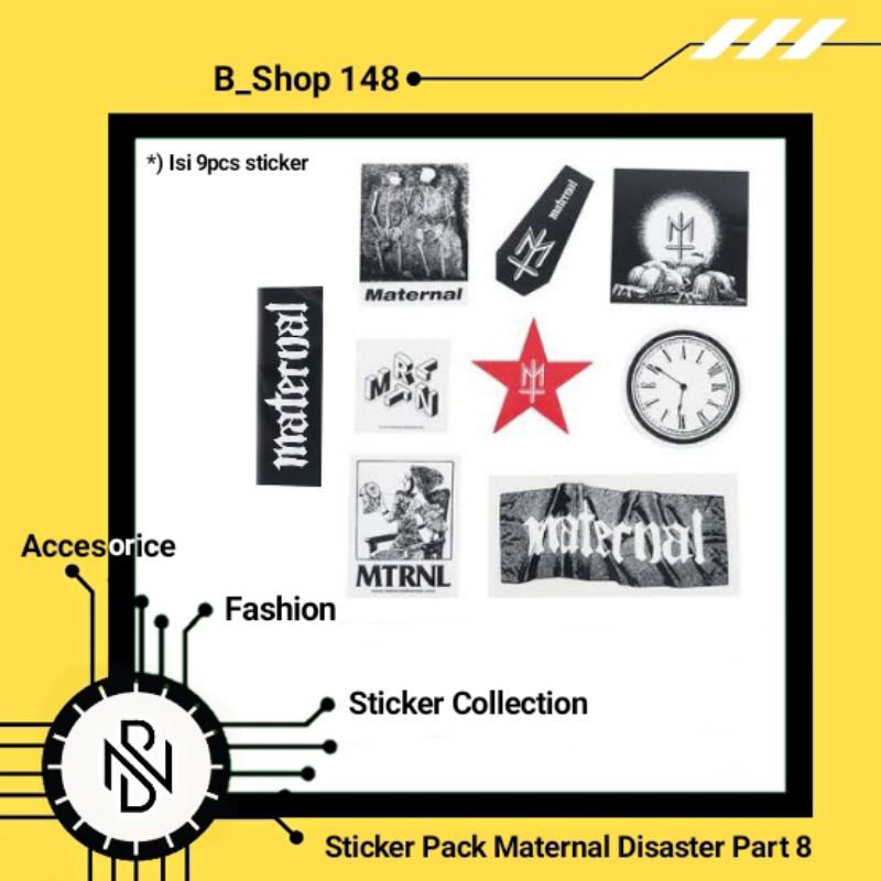 Jual sticker pack maternal part 8/stiker maternal disaster part 8 ...