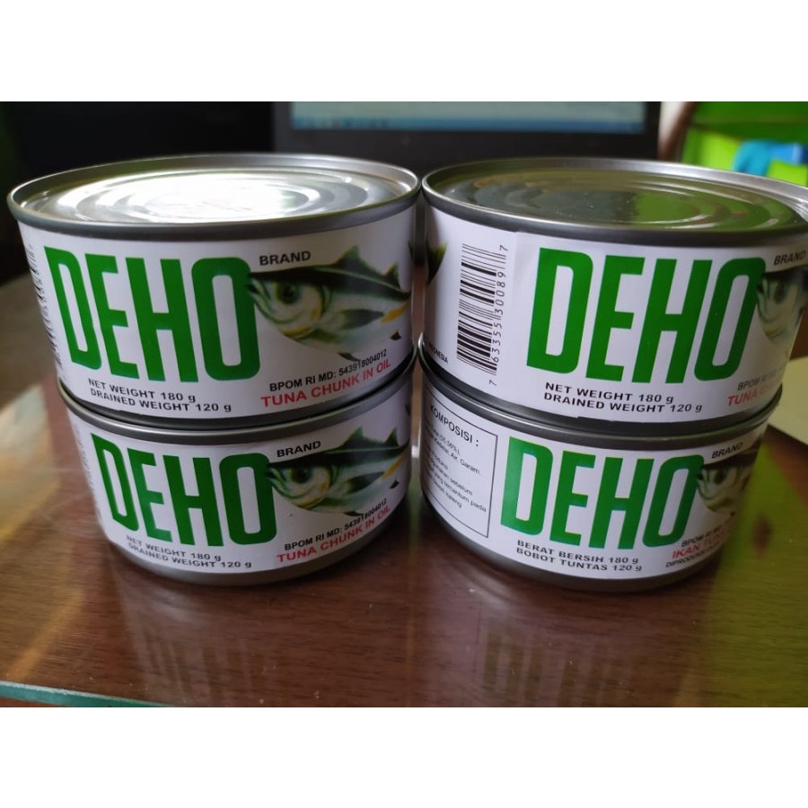 Jual Deho tuna chunk oil / ikan tuna dalam minyak 180 gr | Shopee Indonesia