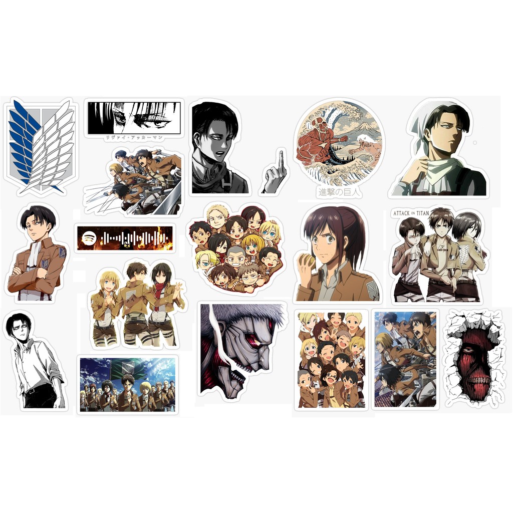 Jual Attack on Titan sticker pack aot anime | Shopee Indonesia