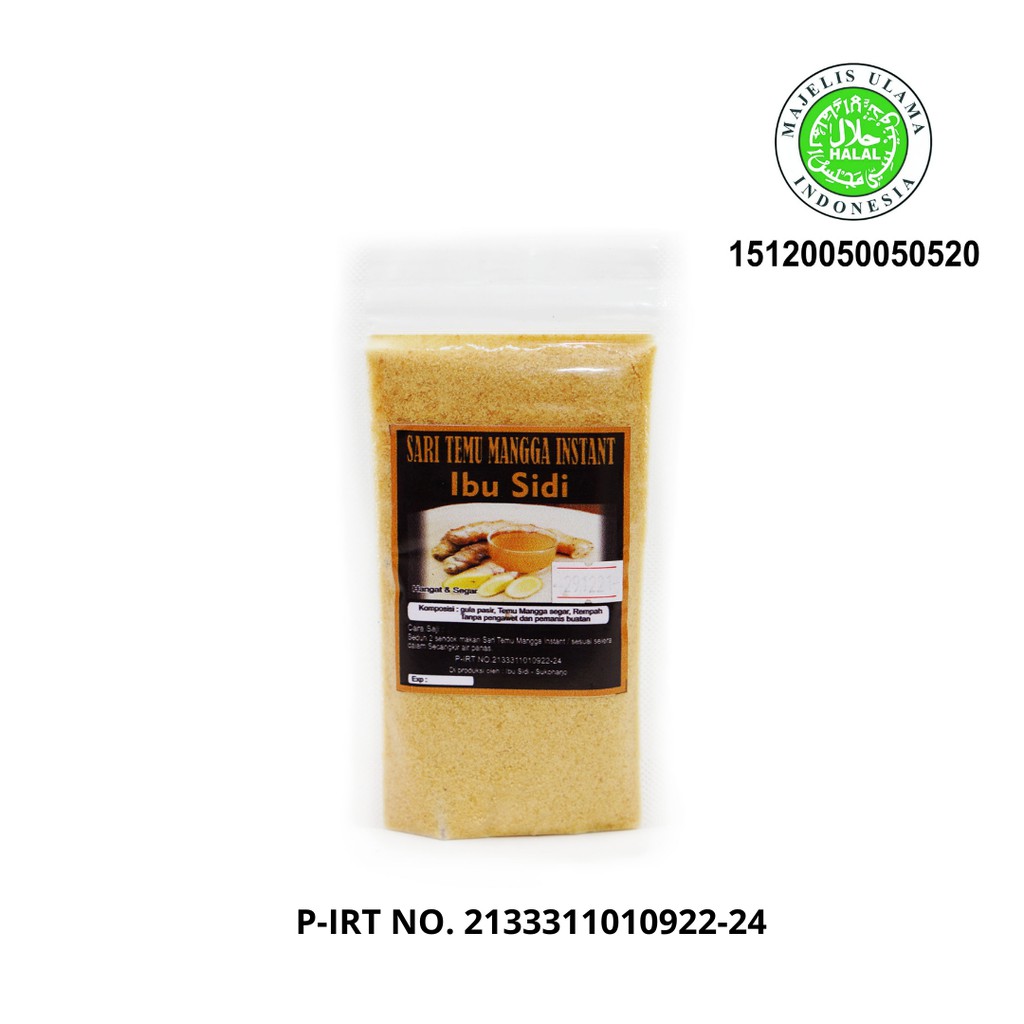 Jual SARI TEMU MANGGA INSTANT IBU SIDI MINUMAN HERBAL KHAS SOLO POUCH ...