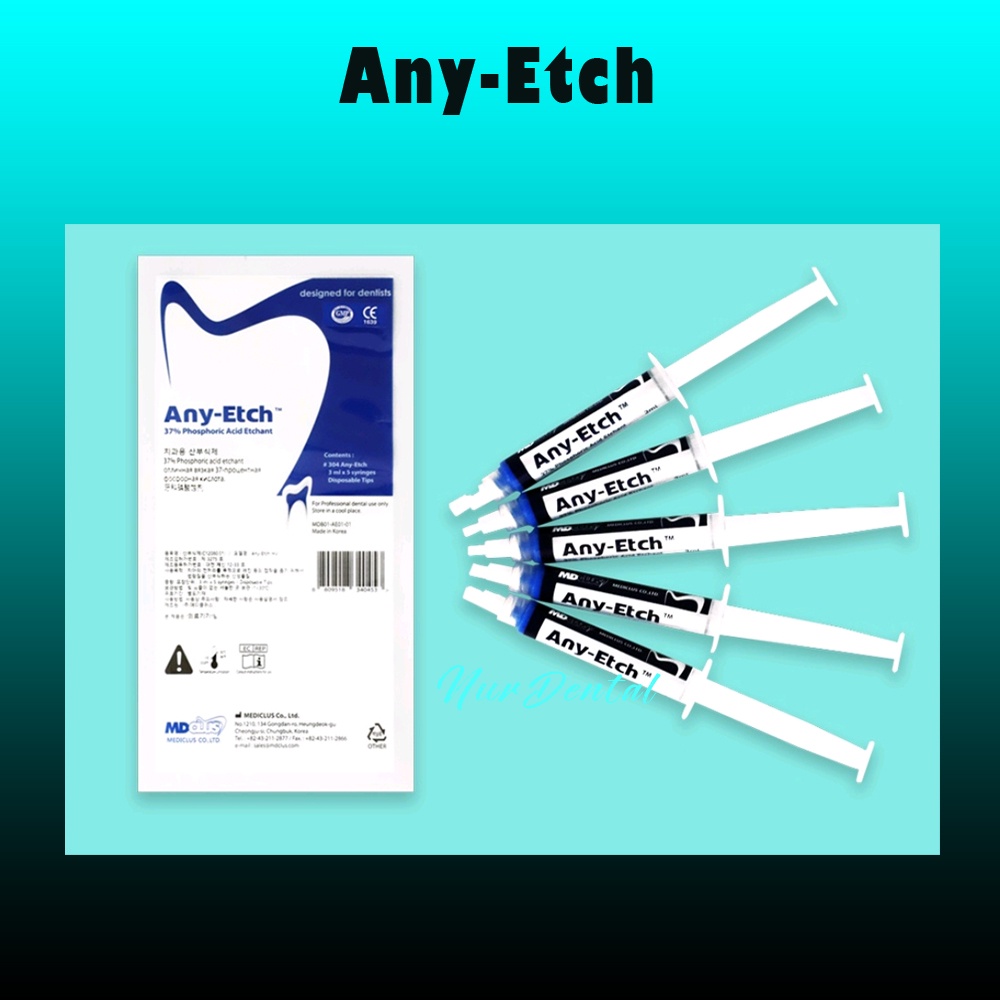 Jual ETCHING GEL GIGI ETSA ETCHA ANY ETCH ISI 5 SYRINYE | Shopee Indonesia