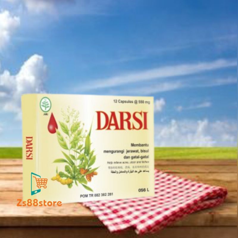 Jual DARSI Obat Jerawat, Bisul & Gatal 1 Box @ 12 Capsul 550mg | Shopee ...