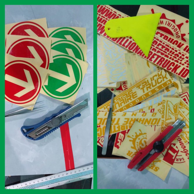 Jual Sticker Tulisan kata-kata Cutting Desain Bisa Request Bahan Stiker ...