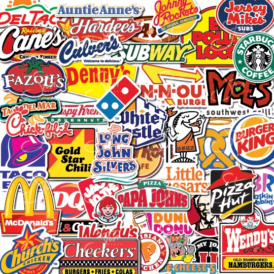 Jual Sticker Pack Fast Food Brand ( >40 pcs ) | Shopee Indonesia
