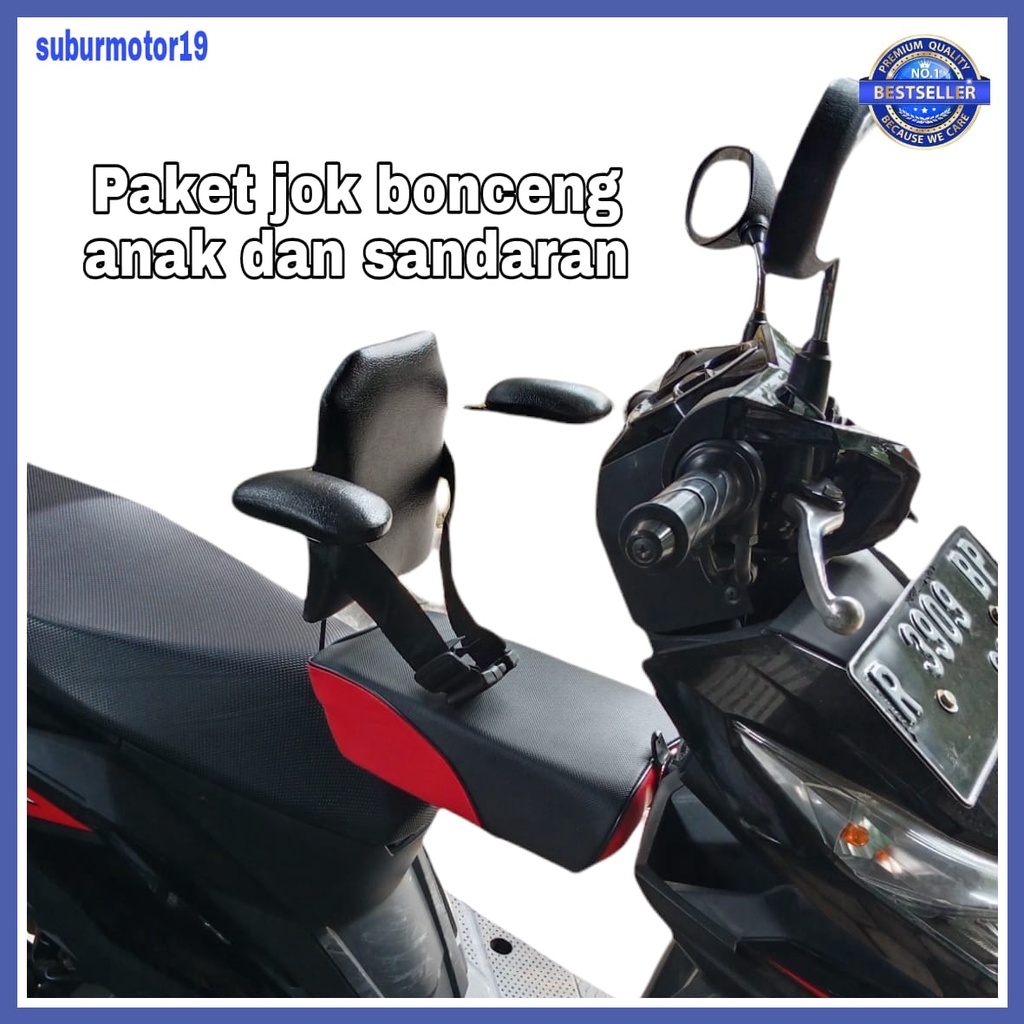 Jual Paket Jok Bonceng Motor Dan Sandaran Anak/Boncengan Motor Anak ...