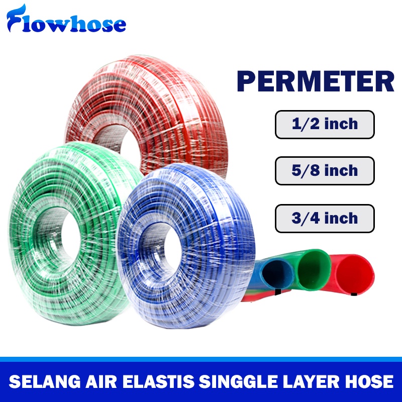 Jual FLOWHOSE Selang Air 1/2 5/8 3/4 Inch Permeter Selang Air Elastis DOP Selang Air Cuci Motor ...