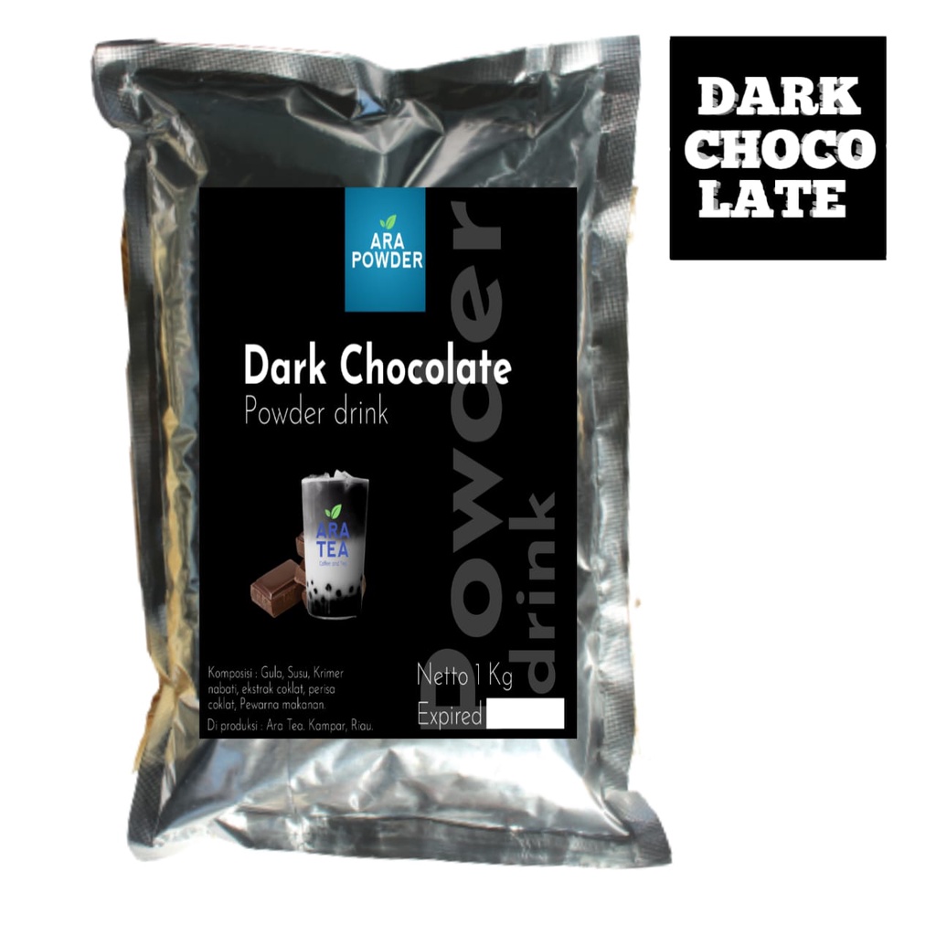 Jual Bubuk Minuman DARK CHOCOLATE POWDER 1 KG - ARA POWDER DRINK ...