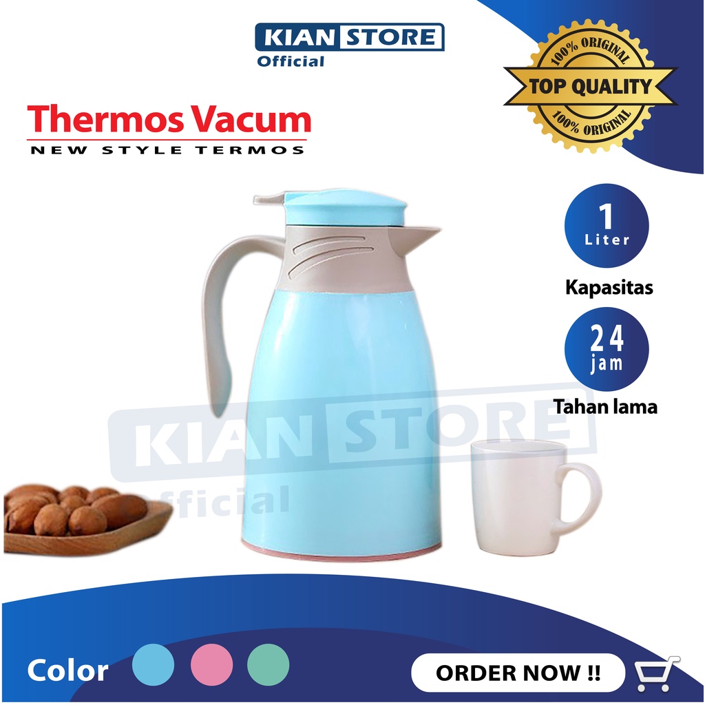 Jual Termos Air Panas Pencet Mini Teko Pinguin Kecil 1 Liter Bahan ...