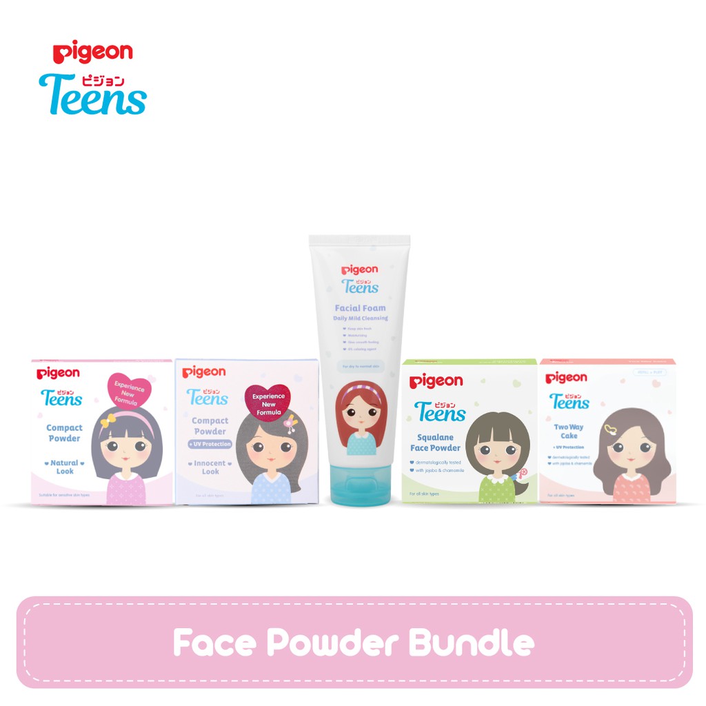 Jual Pigeon Teens Face Powder Bundle | Shopee Indonesia