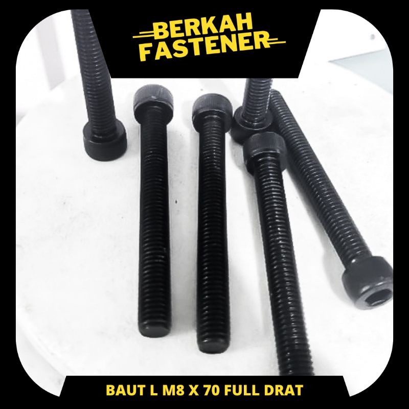 Jual Baut L M8 x 70 Full Drat | Shopee Indonesia