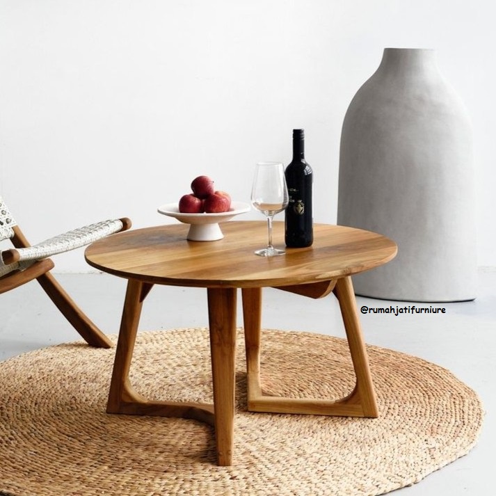 Jual Meja Ruang Tamu Retro Coffe Table Retro Kayu Jati | Shopee Indonesia