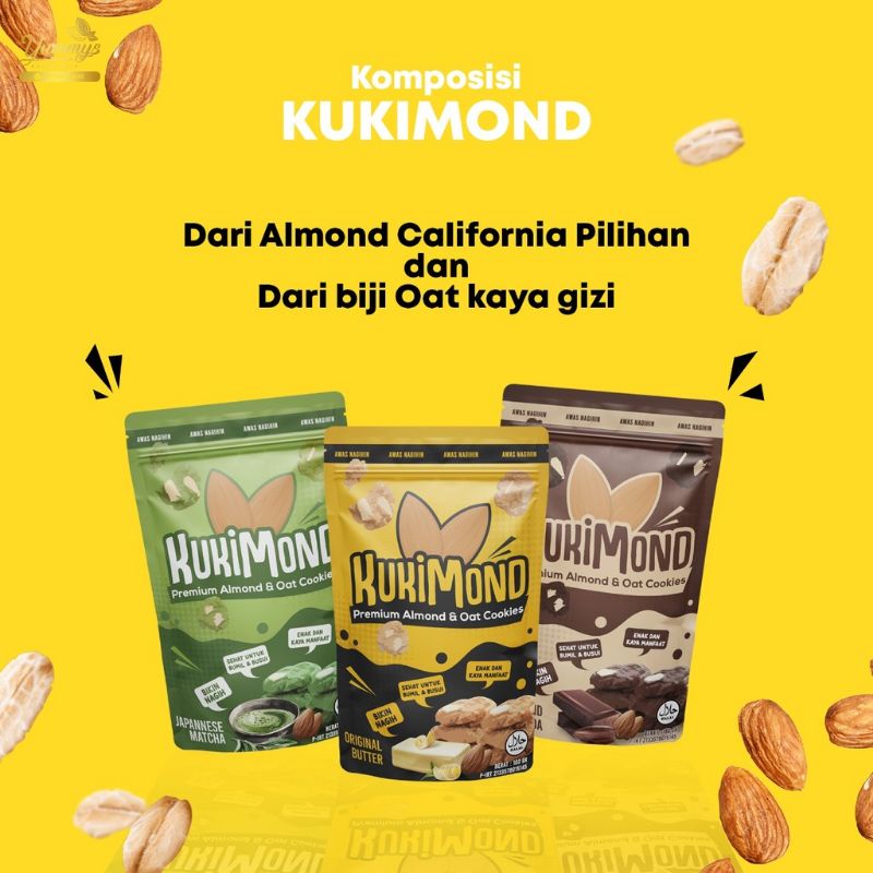 Jual Kukimond Almond Cookies Cemilan Ibu Hamil Menyusui Kue Kering ...