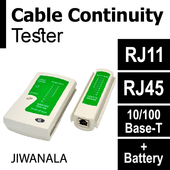 Jual Kabel LAN Ethernet Cable Continuity Tester Battery Baterei ...