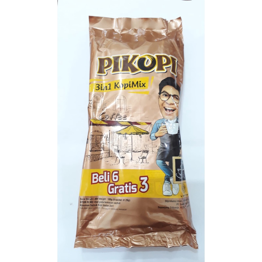 Jual PIKOPI 3IN1 KOPIMIX 180G (9SX20GR) | Shopee Indonesia