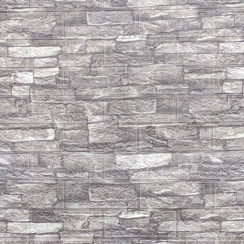Jual Wallpaper 3D foam corak batu alam | Shopee Indonesia