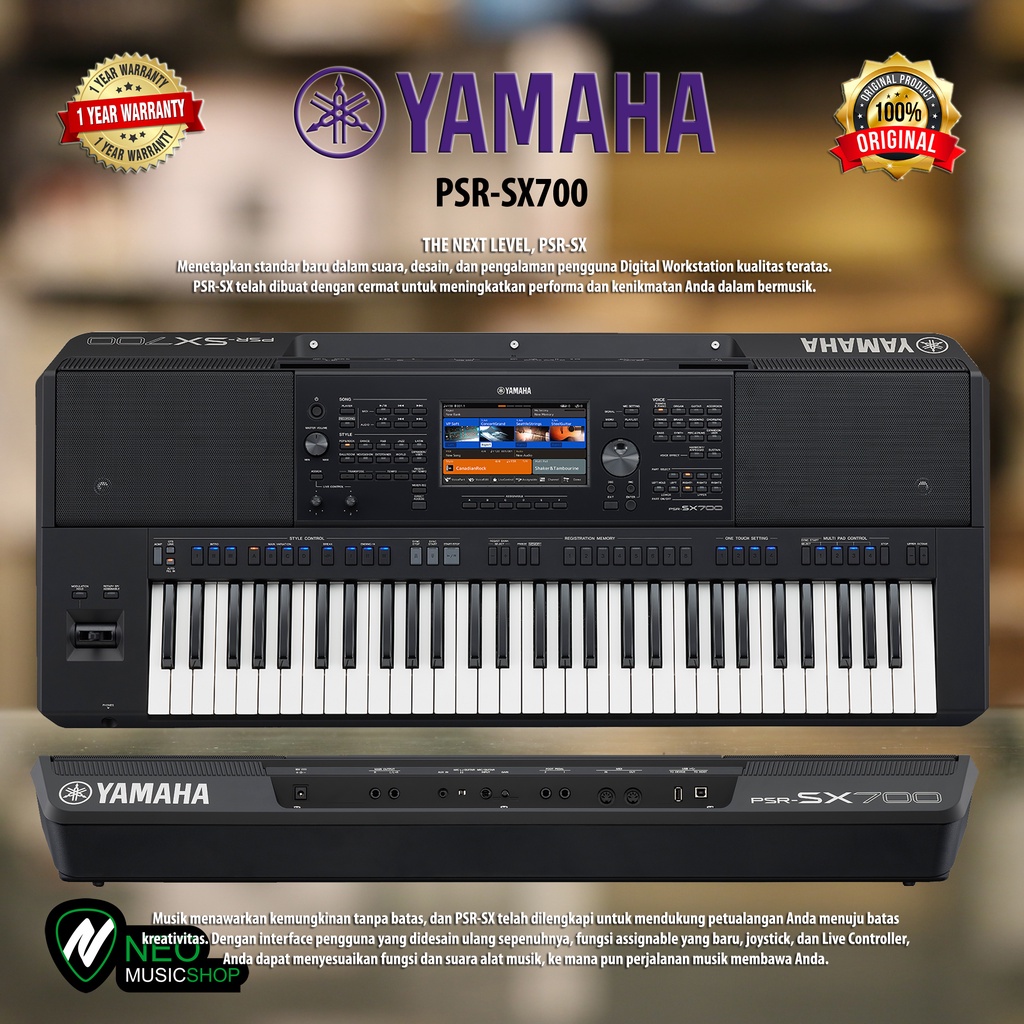 Jual Keyboard Yamaha PSR SX700 Original Garansi Resmi Yamaha | Shopee ...